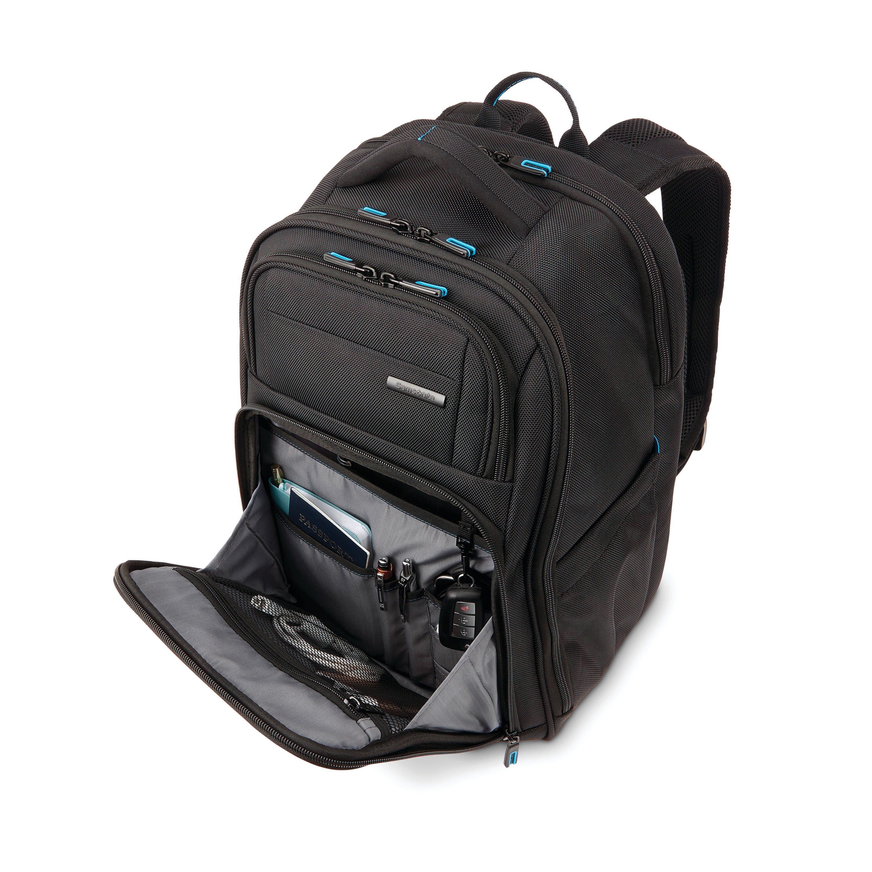 navy laptop backpack