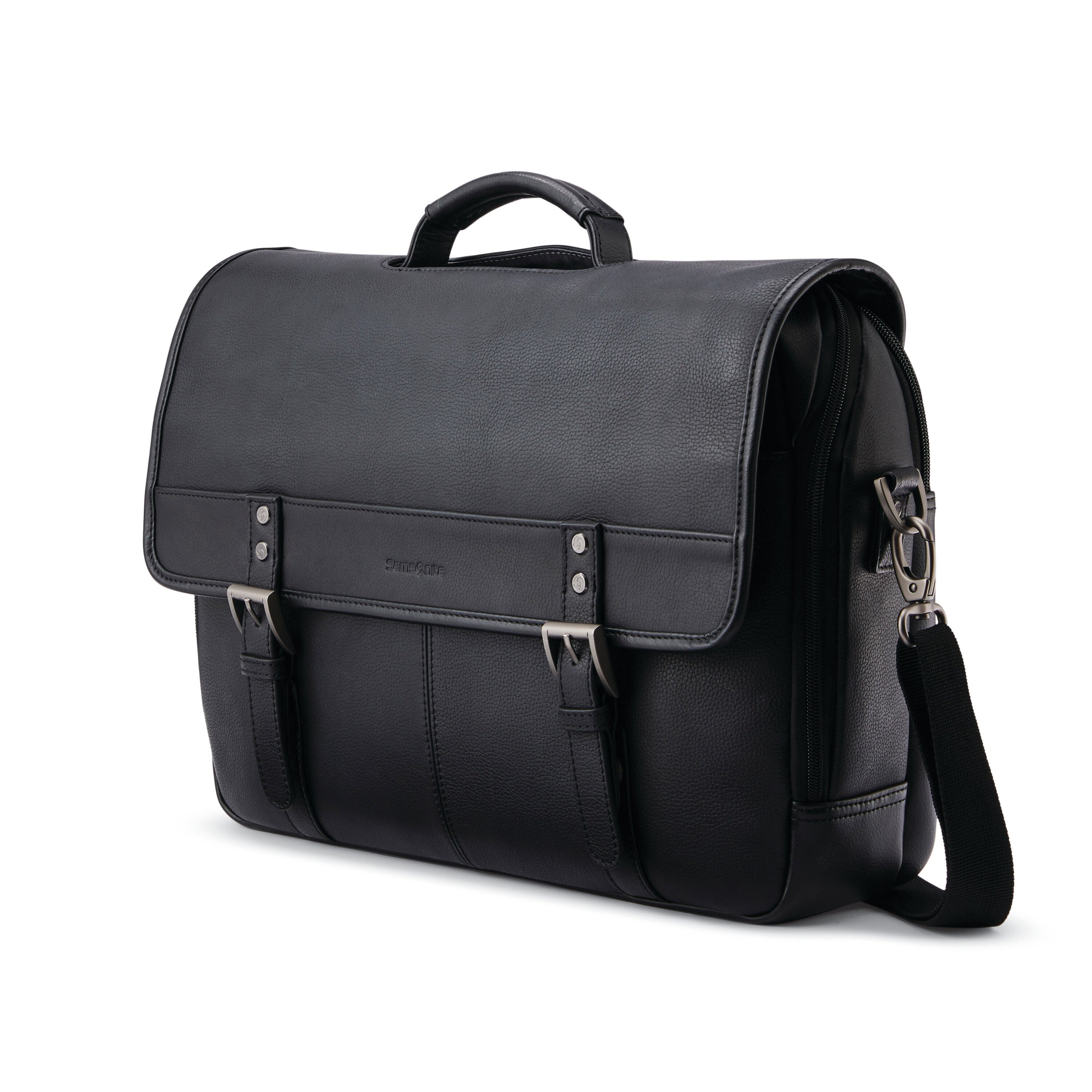 samsonite leather briefcase
